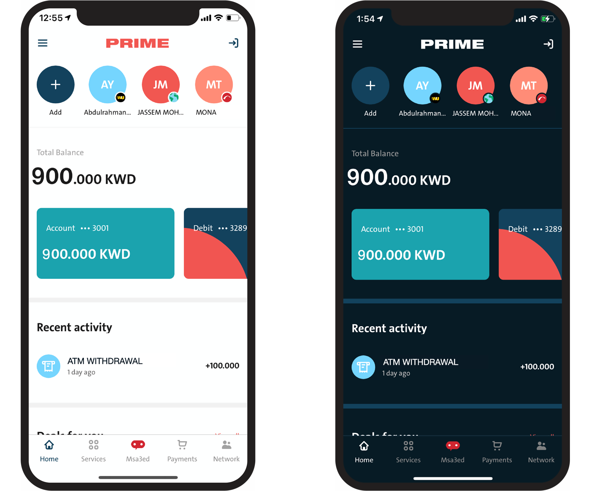 PRIME - A New Banking Experience